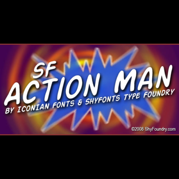 SF Action Man Font Family · 1001 Fonts