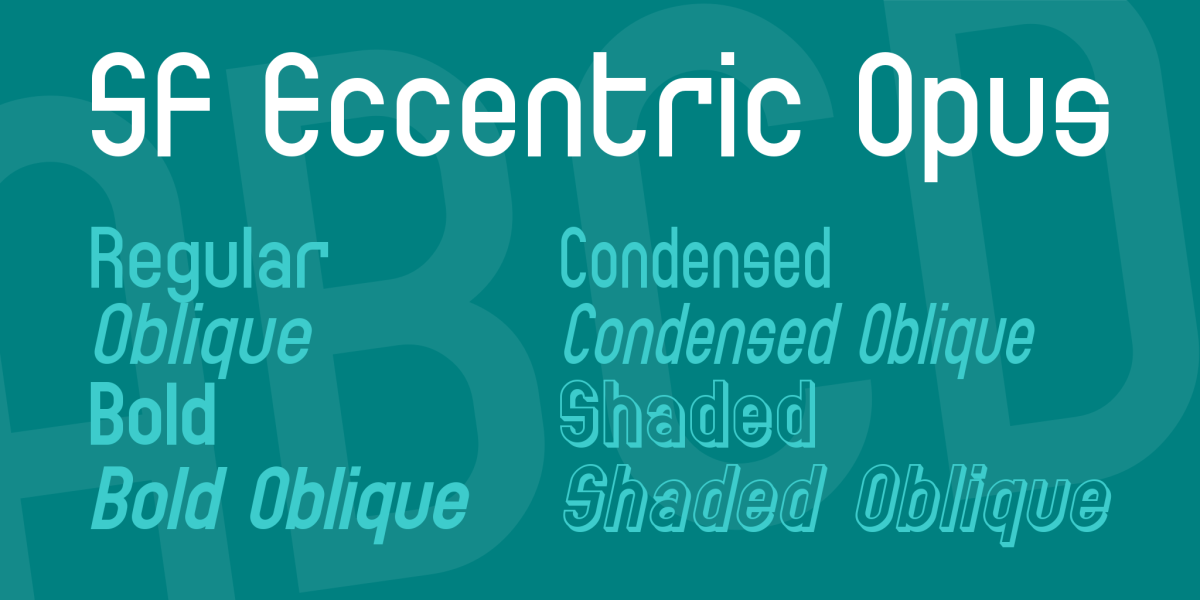 Eccentric Font