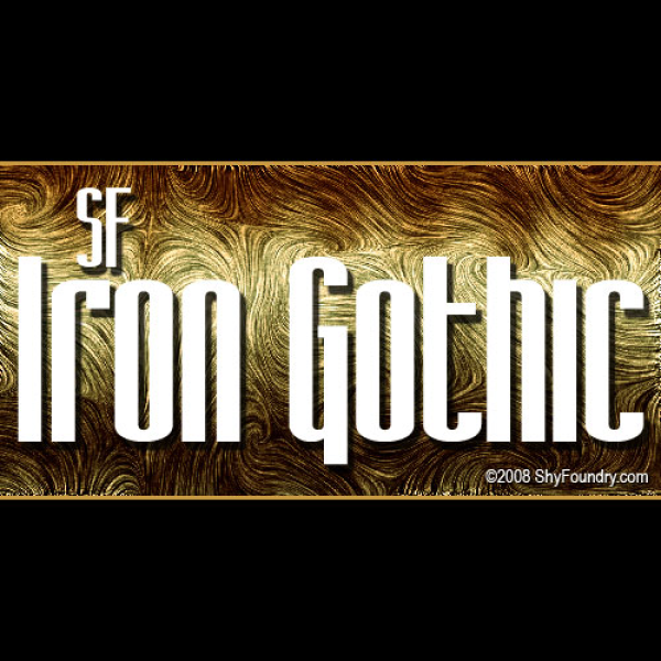 SF Iron Gothic Font Family · 1001 Fonts