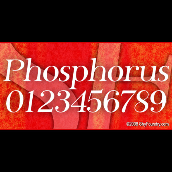 SF Phosphorus Font Family · 1001 Fonts