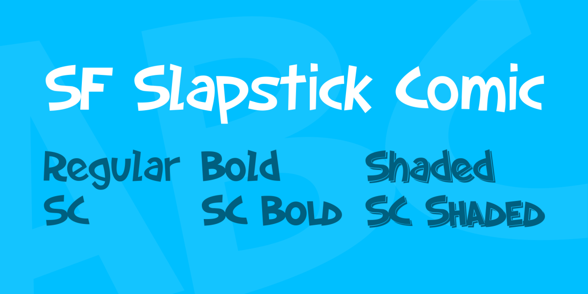 SF Slapstick Comic Font Family · 1001 Fonts