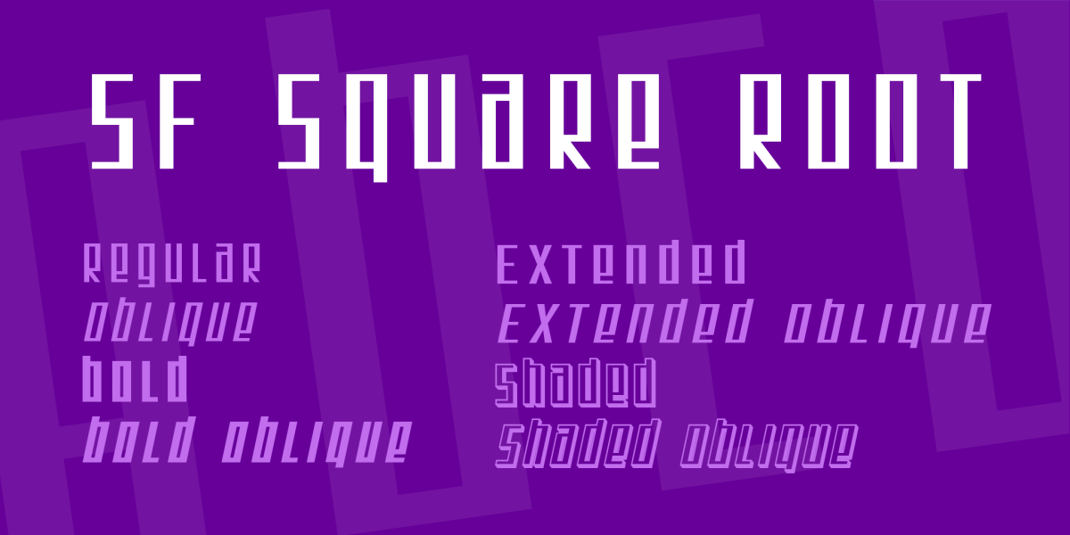 SF Square Root Font Family · 1001 Fonts