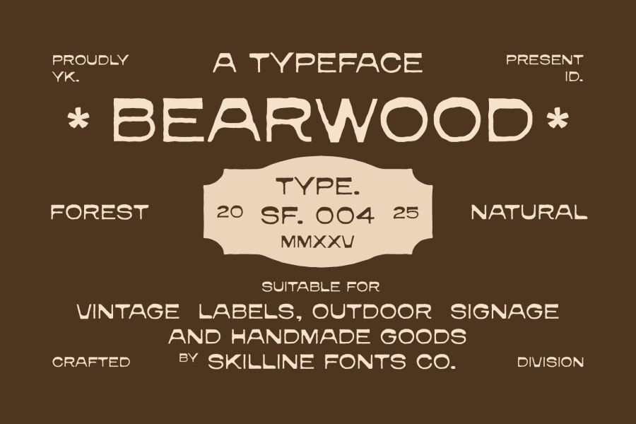 4 Free Caps Only, Editorial, Merchandise Fonts · 1001 Fonts