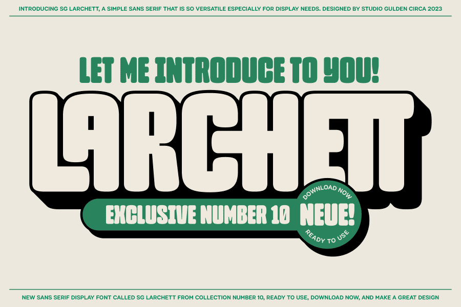 SG Larchett Font · 1001 Fonts