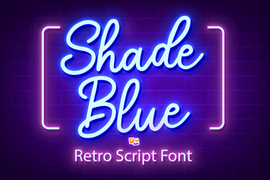 Shade Blue Font · 1001 Fonts