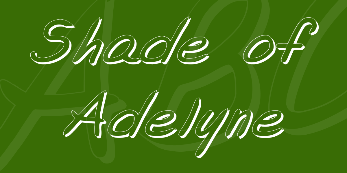 Shade of Adelyne Font · 1001 Fonts
