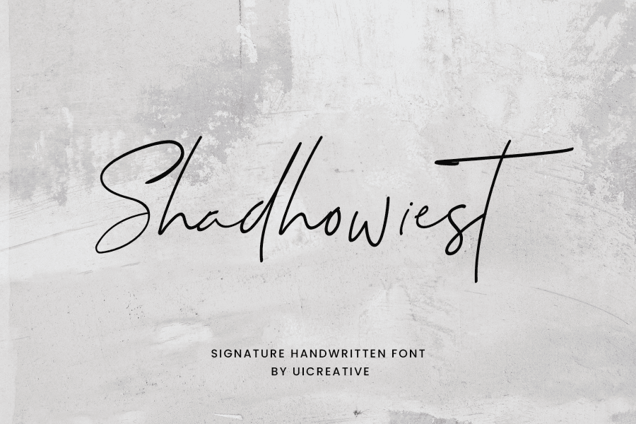 Shadhowiest Font · 1001 Fonts
