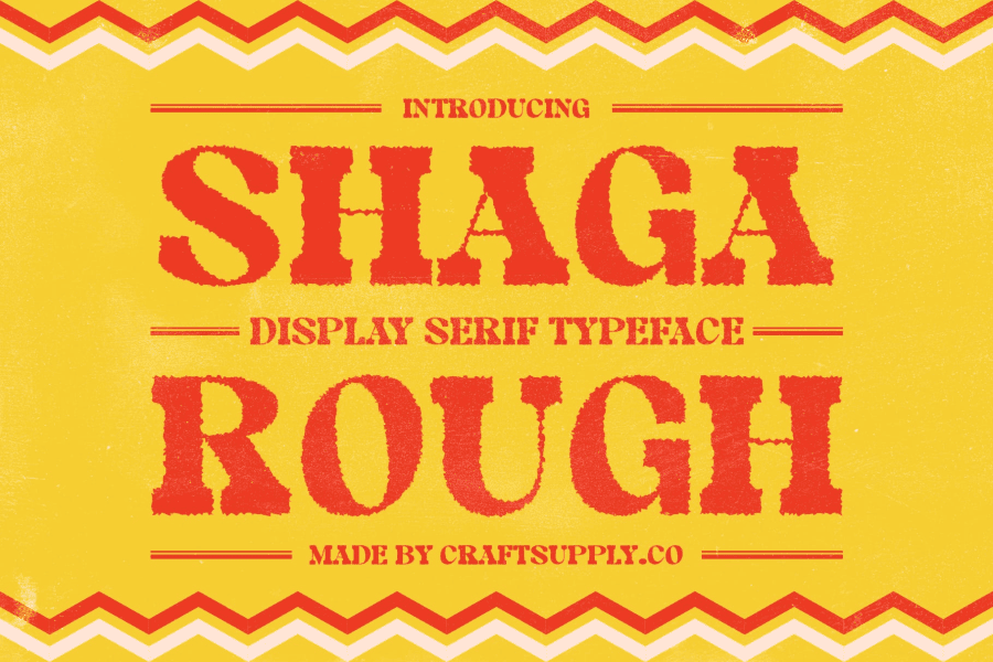 Shaga Rough Demo Font · 1001 Fonts