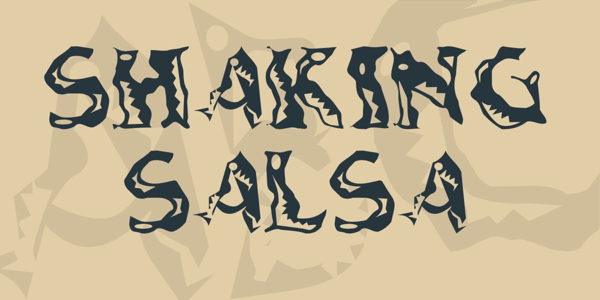 Shaking Salsa Font · 1001 Fonts