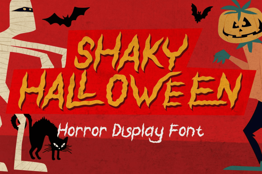 Shaky Halloween Font · 1001 Fonts