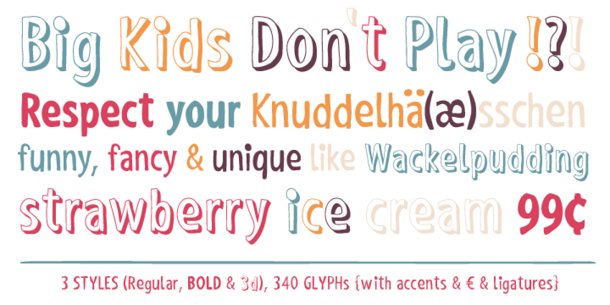 Shaky Hand Some Comic Font Family · 1001 Fonts