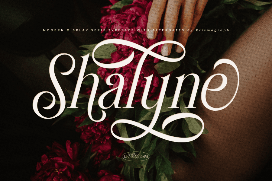 Shalyne Typeface PERSONAL USE ONLY Font · 1001 Fonts