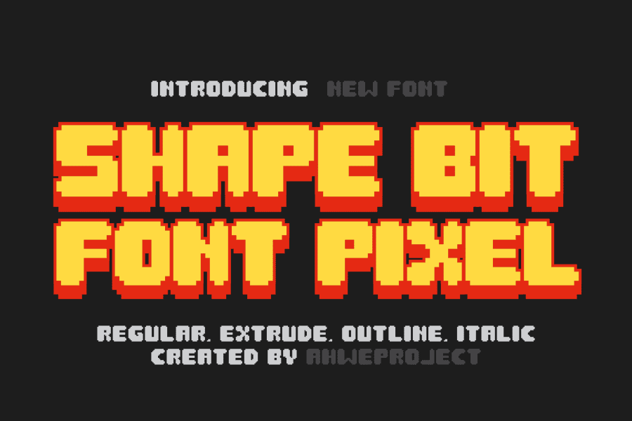 Shape Bit Font · 1001 Fonts