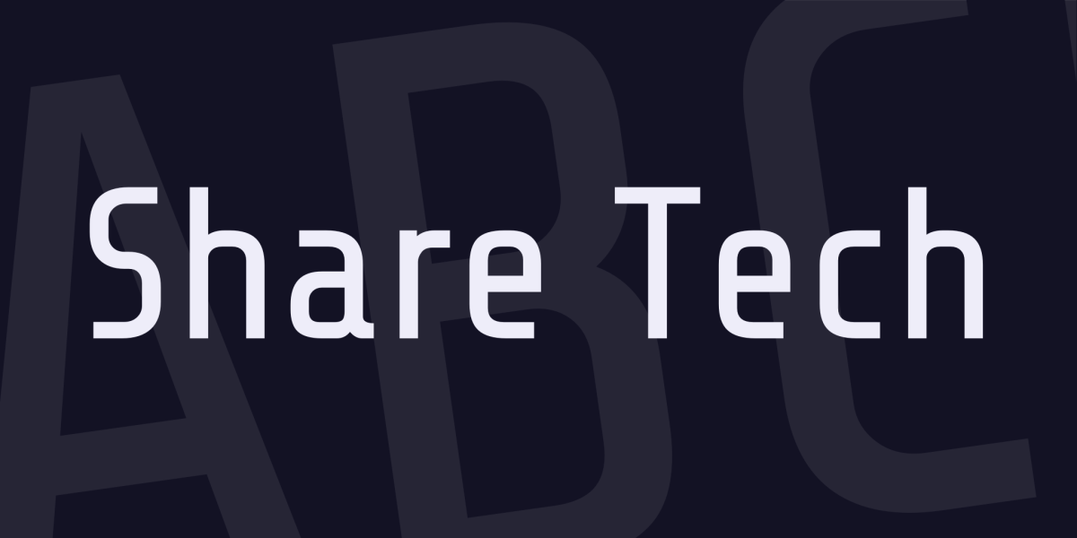 Share Tech Font · 1001 Fonts
