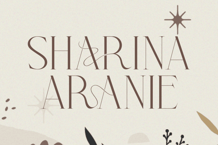 Sharina Aranie Demo Font · 1001 Fonts