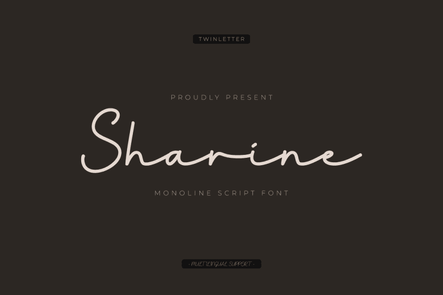Sharine Trial Font · 1001 Fonts