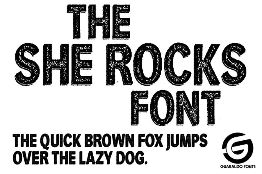 She Rocks Personal Use Font · 1001 Fonts