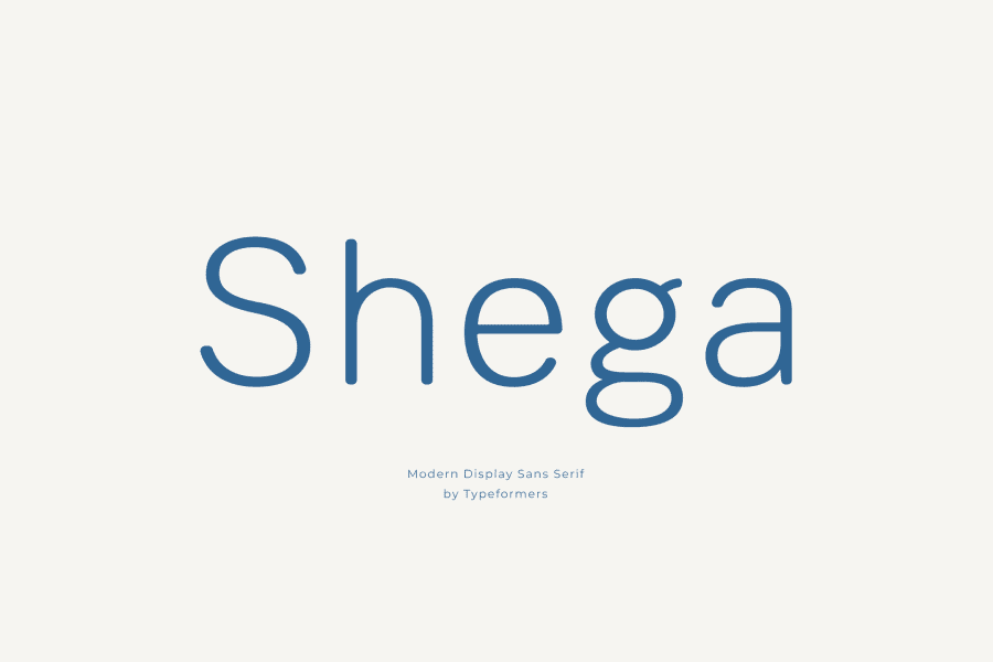 Shega Font · 1001 Fonts