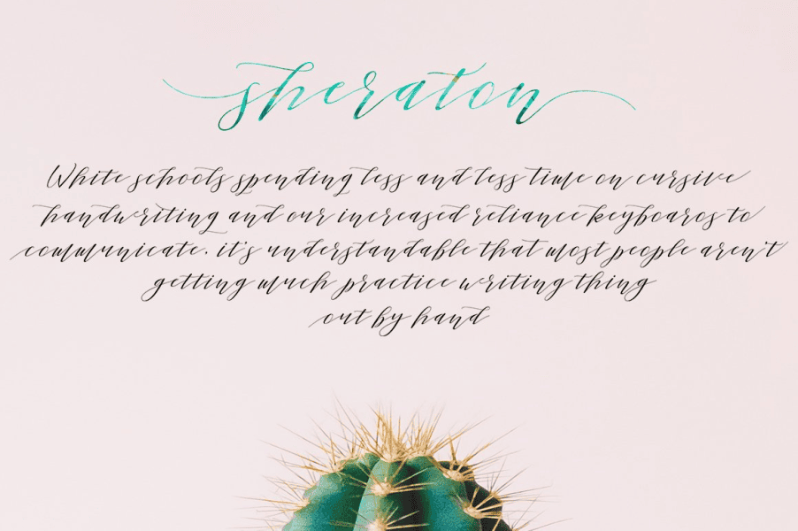 Sheraton Script Font · 1001 Fonts