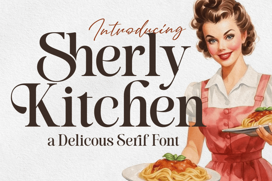 Sherly Kitchen Font · 1001 Fonts