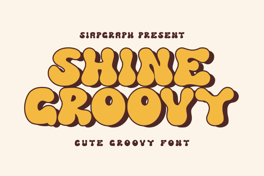 Shine Groovy Font · 1001 Fonts