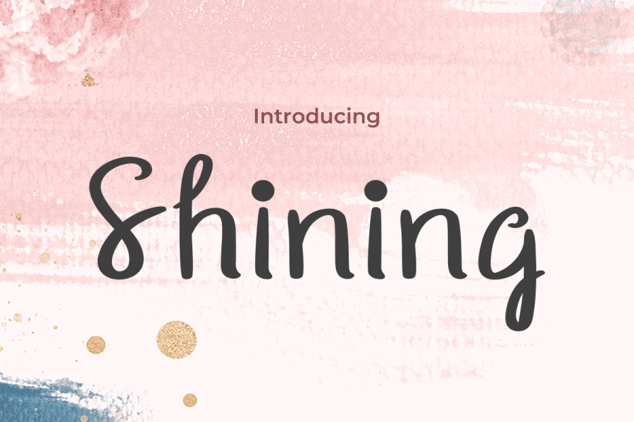 Shining Font · 1001 Fonts