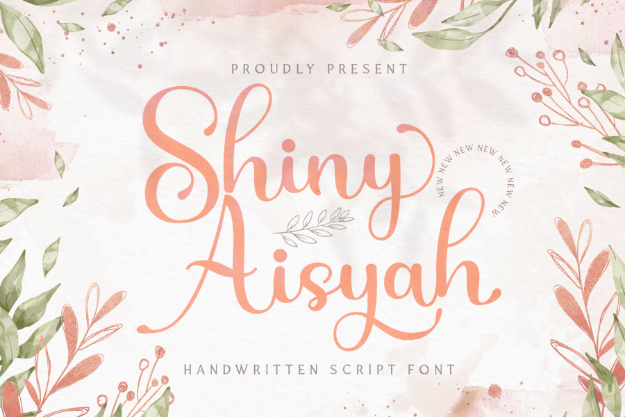 ShinyAisyah Font · 1001 Fonts
