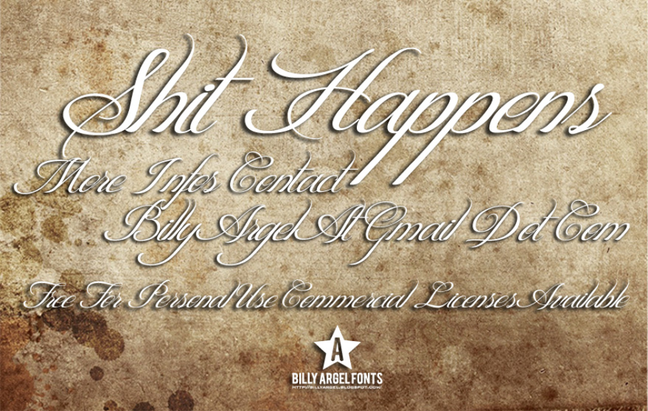 Shit Happens Font · 1001 Fonts