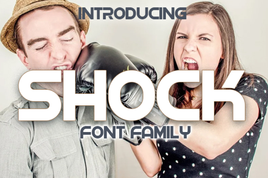 Shock Font Family · 1001 Fonts