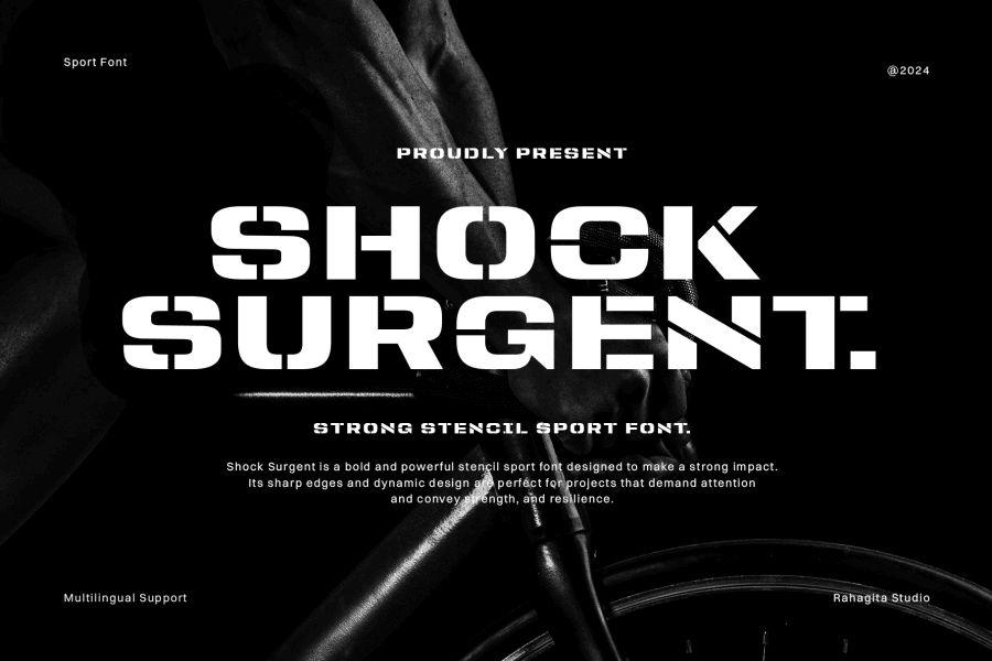 Shock Surgent Font · 1001 Fonts