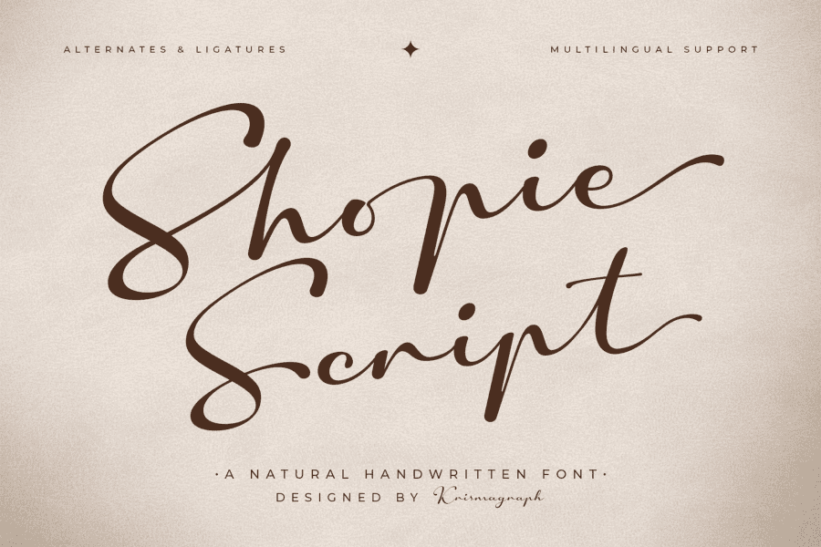 Shopie Script DEMO Font · 1001 Fonts