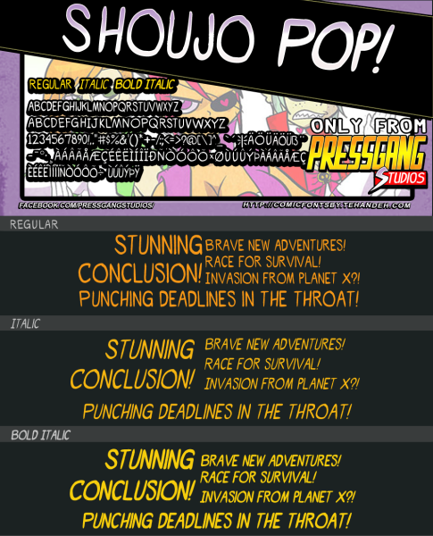 Shoujo Pop! Font Family · 1001 Fonts