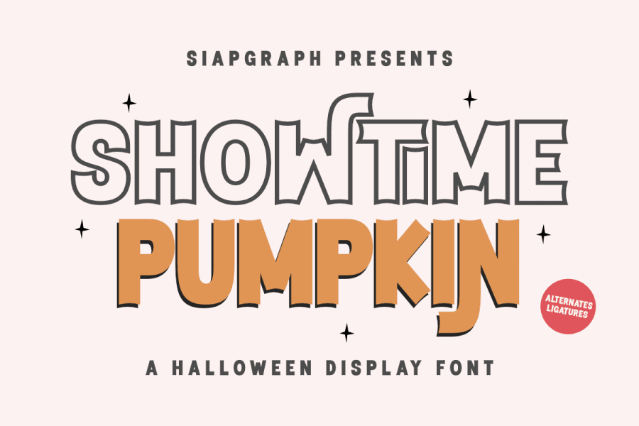 Showtime Pumpkin Font · 1001 Fonts