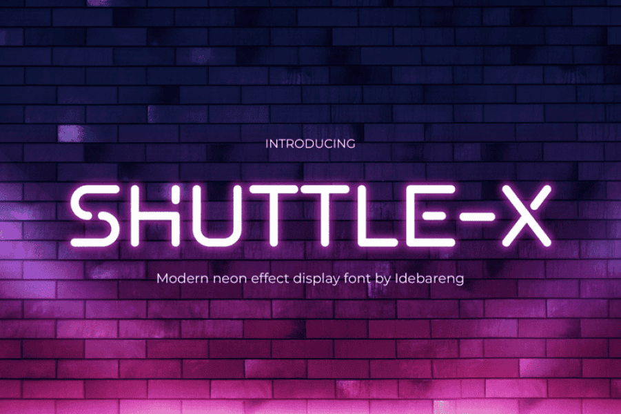 SHUTTLE-X Font · 1001 Fonts