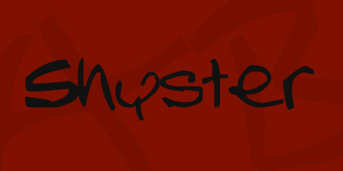 Shyster Font · 1001 Fonts
