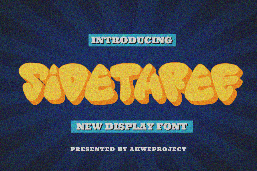 Sidethree Font · 1001 Fonts