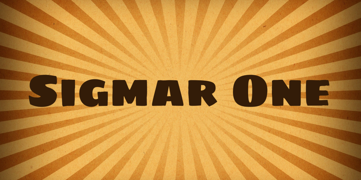 Sigmar One Font · 1001 Fonts