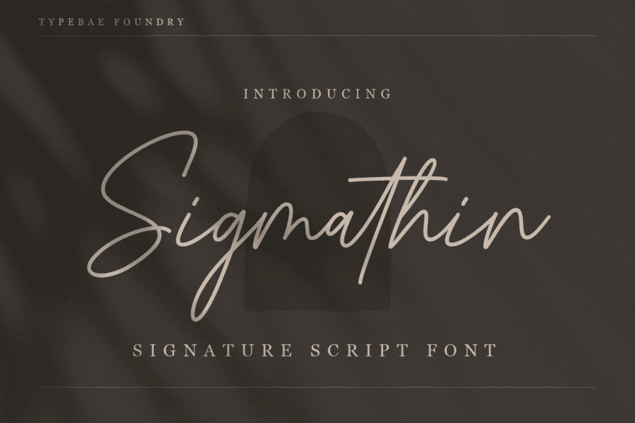 Sigmathin Font · 1001 Fonts