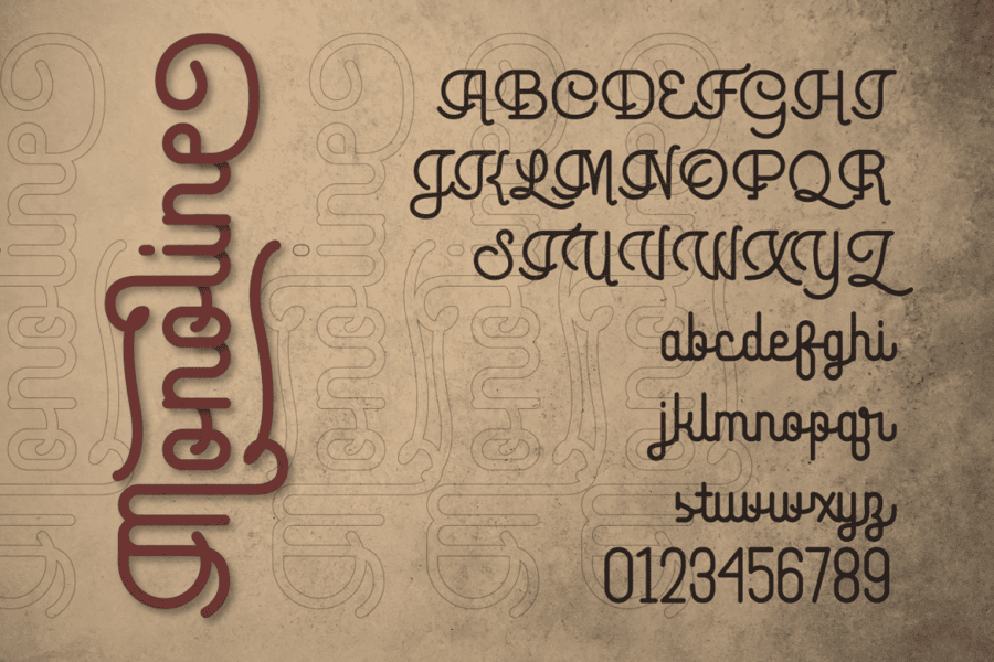 Sigmature Monoline DEMO Font · 1001 Fonts