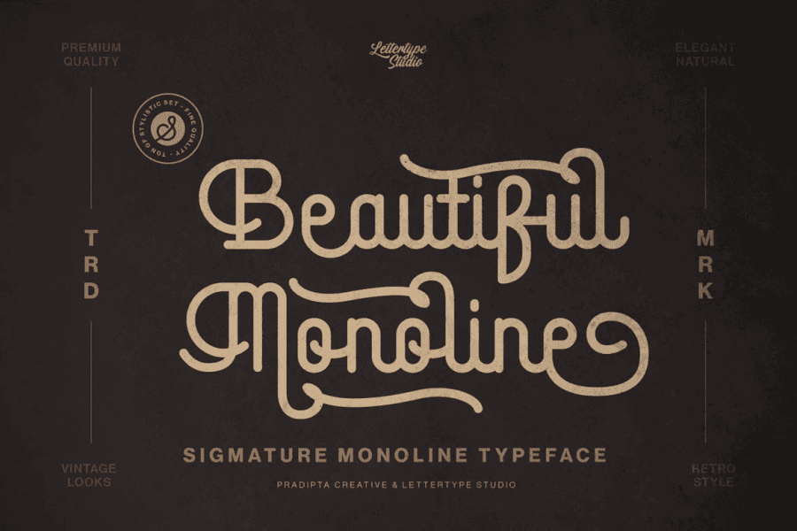 Sigmature Monoline DEMO Font · 1001 Fonts