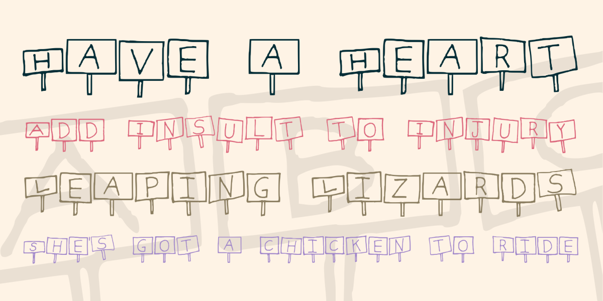 Sign Language Font · 1001 Fonts