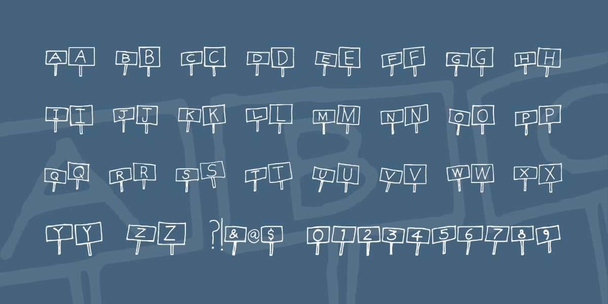 Sign Language Font · 1001 Fonts