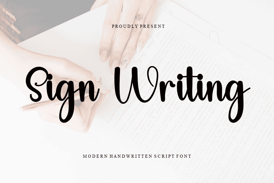 Sign Writing Font · 1001 Fonts