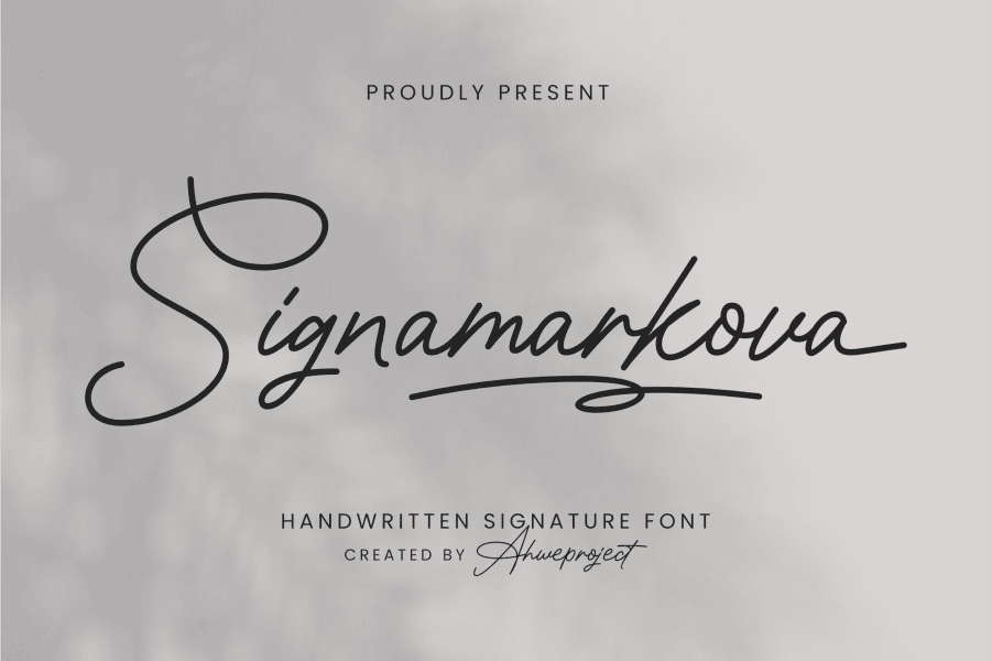 1 Free Custom Signature Font · 1001 Fonts