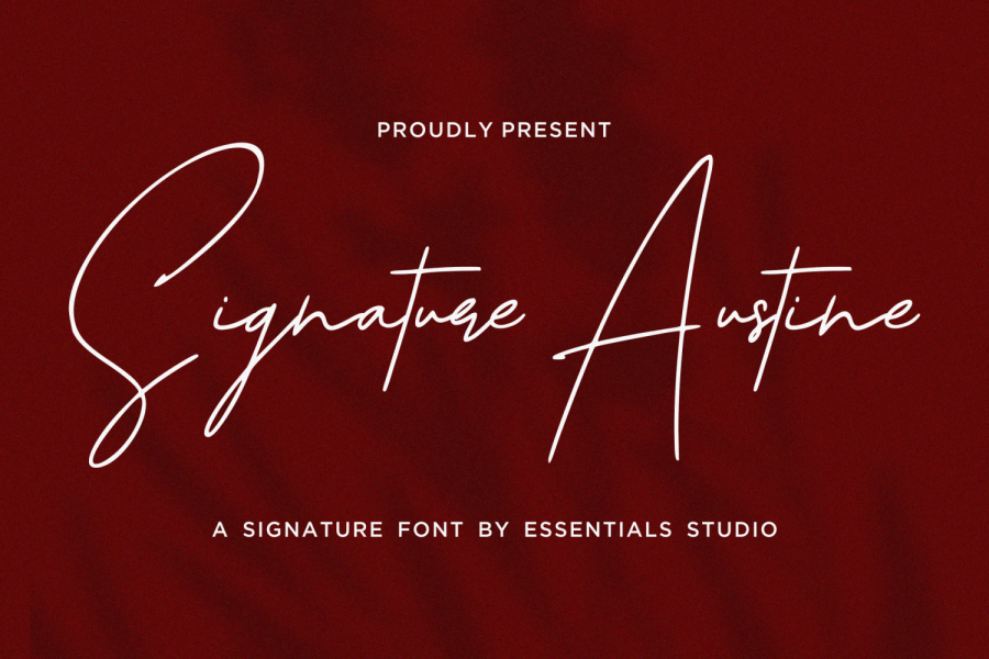 Signature Austine Font · 1001 Fonts
