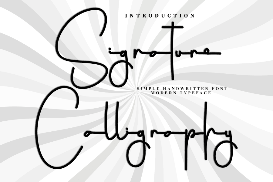 Signature Calligraph Font · 1001 Fonts