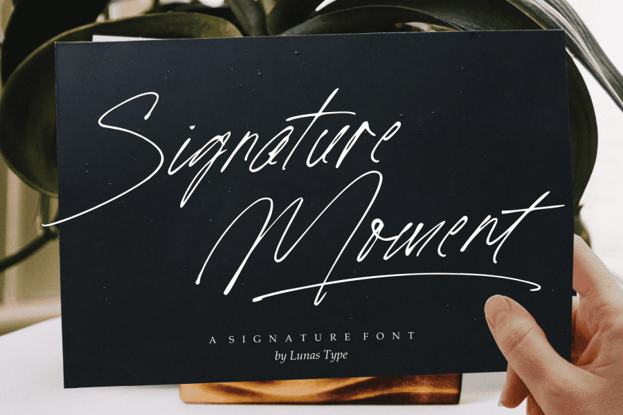Signature Moment Font · 1001 Fonts