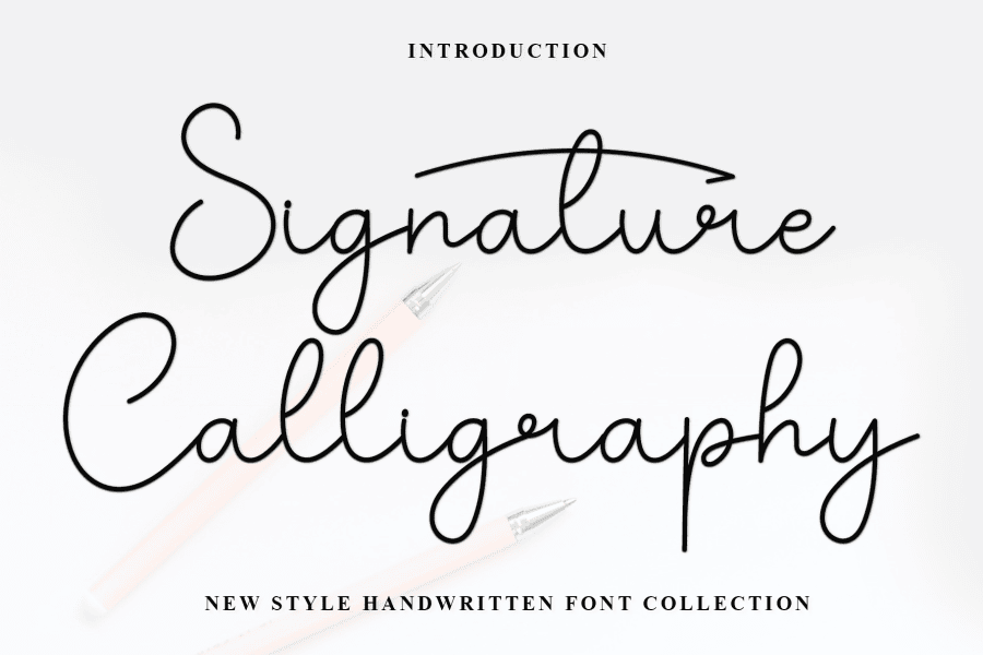 SignatureCalligraphy Font · 1001 Fonts