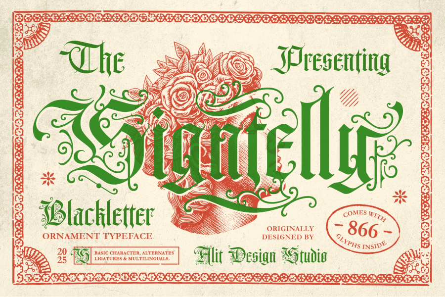 2 Free Calligraphy, European, Vintage Fonts · 1001 Fonts