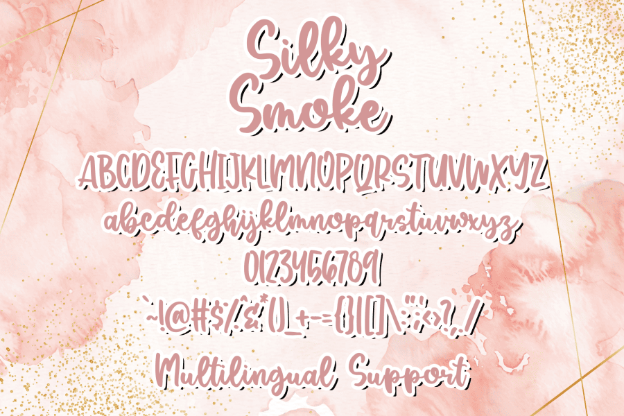 Silky Smoke Font · 1001 Fonts